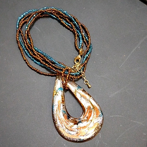 Jewelry | Handmade Glass Pendant Necklace | Poshmark